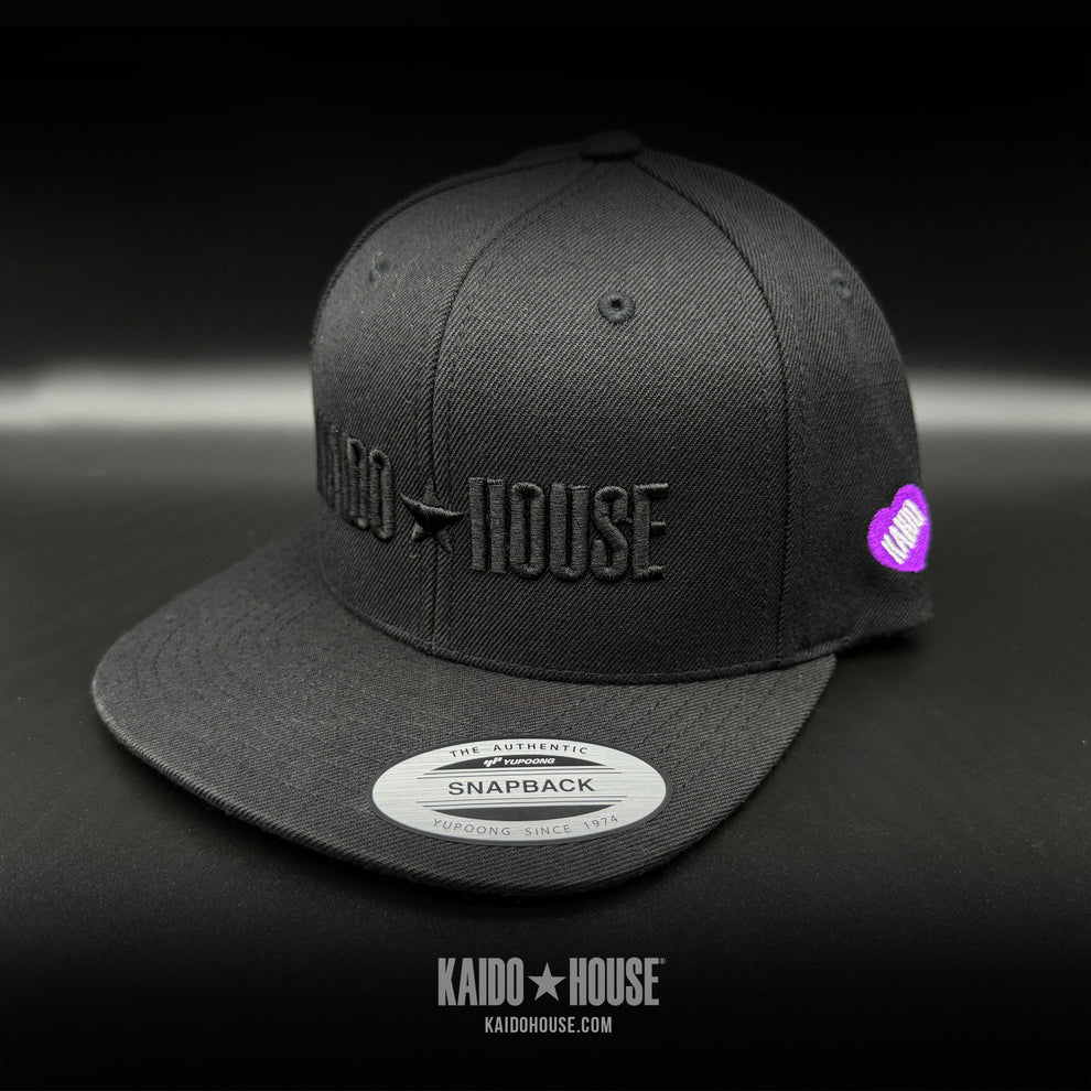 Kaido House The Black logo snapback hat – KAIDO HOUSE LLC